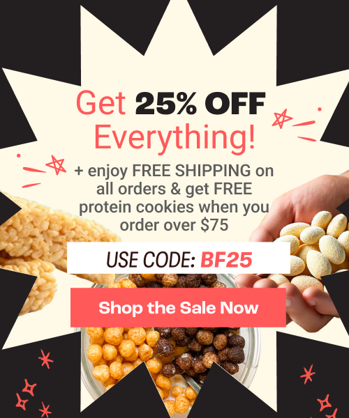 Spend $60 and get free protein cookies offer banner